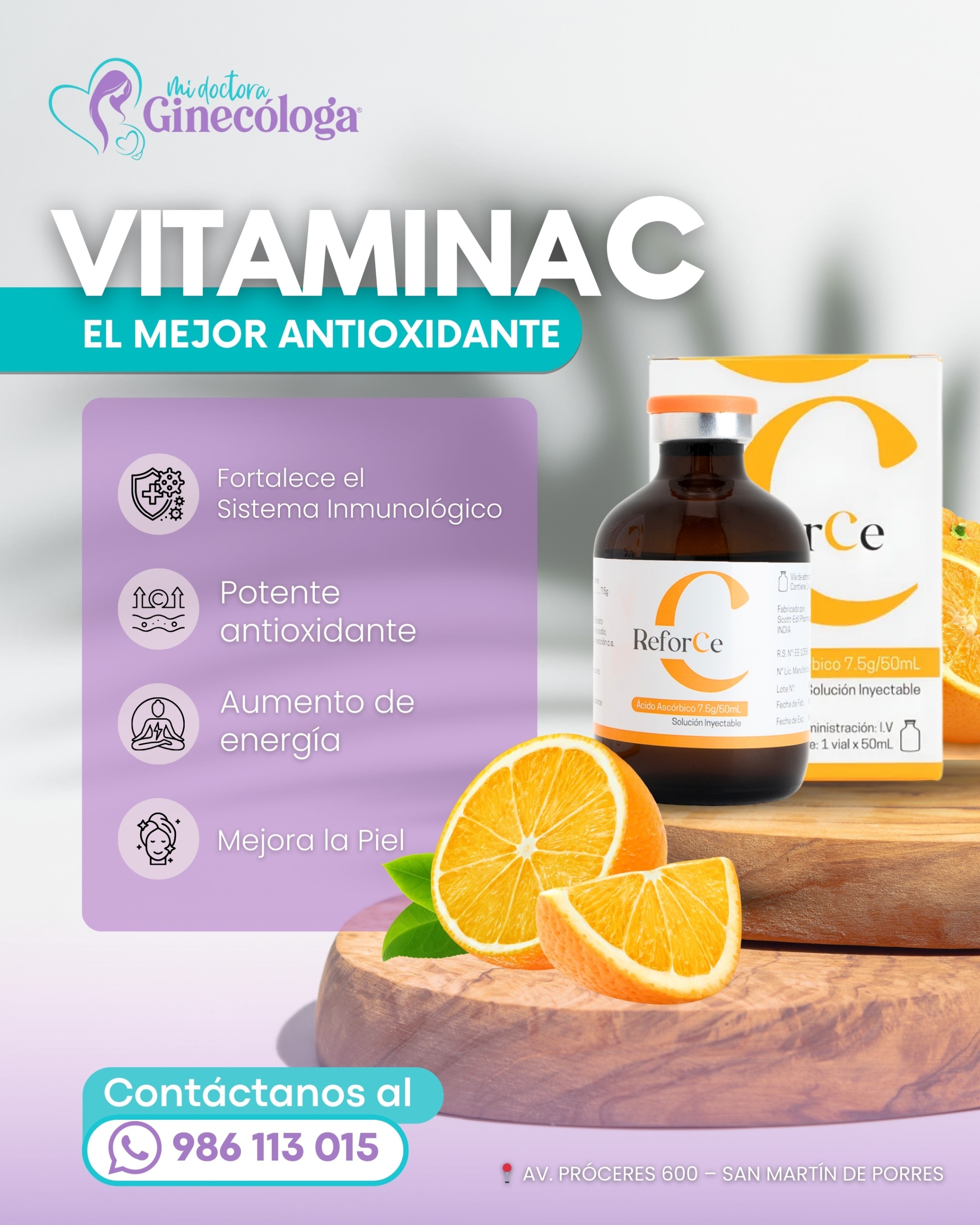VITAMINA C INYECTABLE - Mi Doctora Ginecóloga